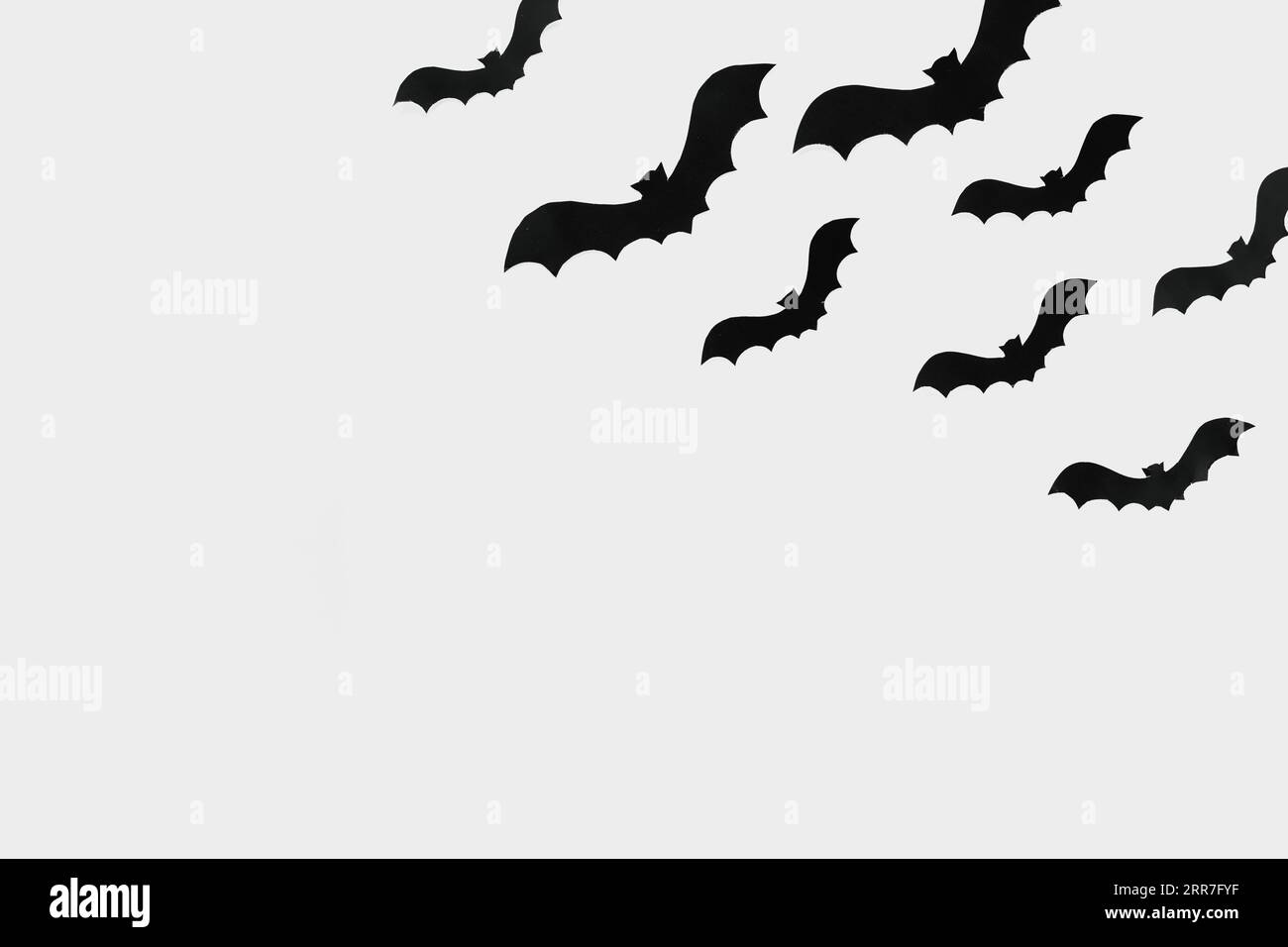 Flying bats cut out paper Stock Photo - Alamy