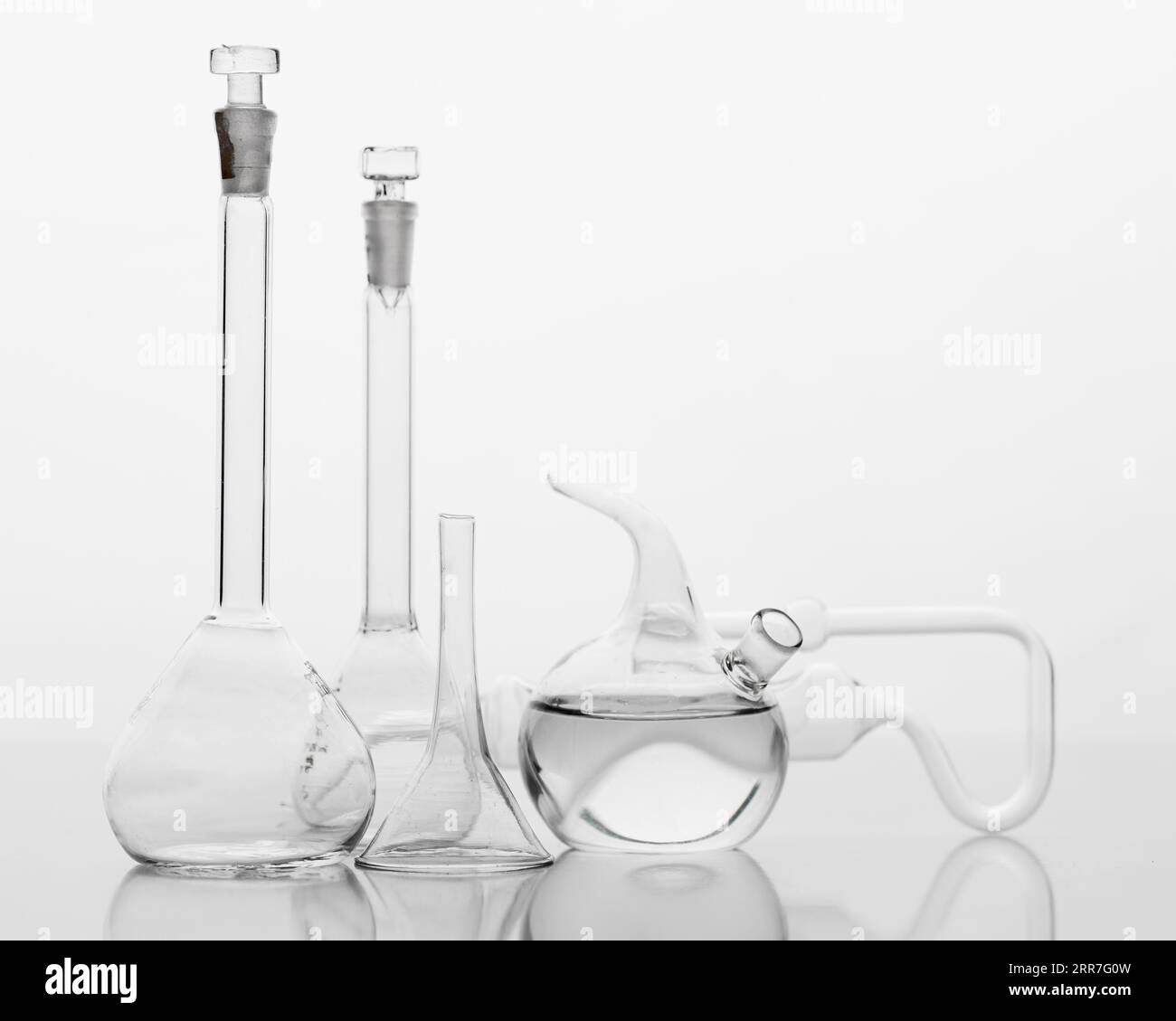 Front view chemicals composition lab with copy space Stock Photo - Alamy
