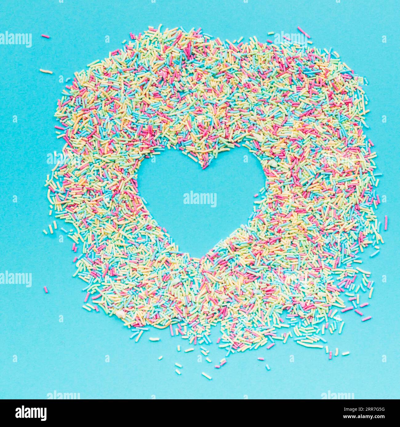 Heart heap sprinkles Stock Photo - Alamy