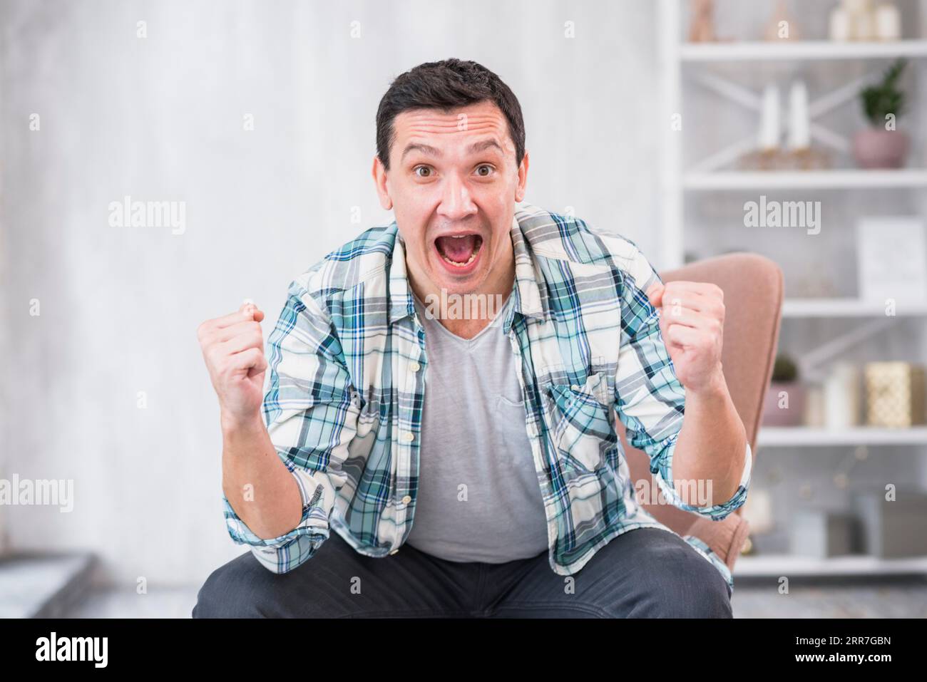 Man showing fist hi-res stock photography and images - Alamy