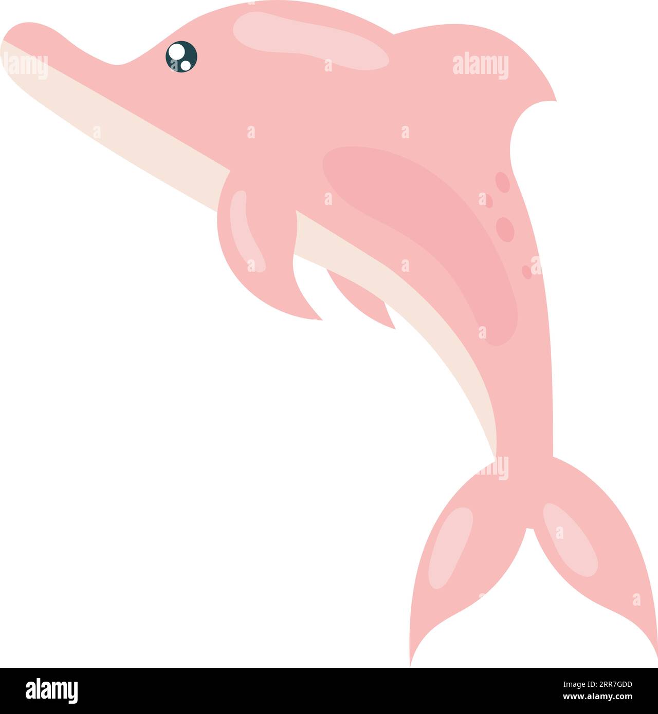 pink dolphin sea life icon Stock Vector Image & Art - Alamy