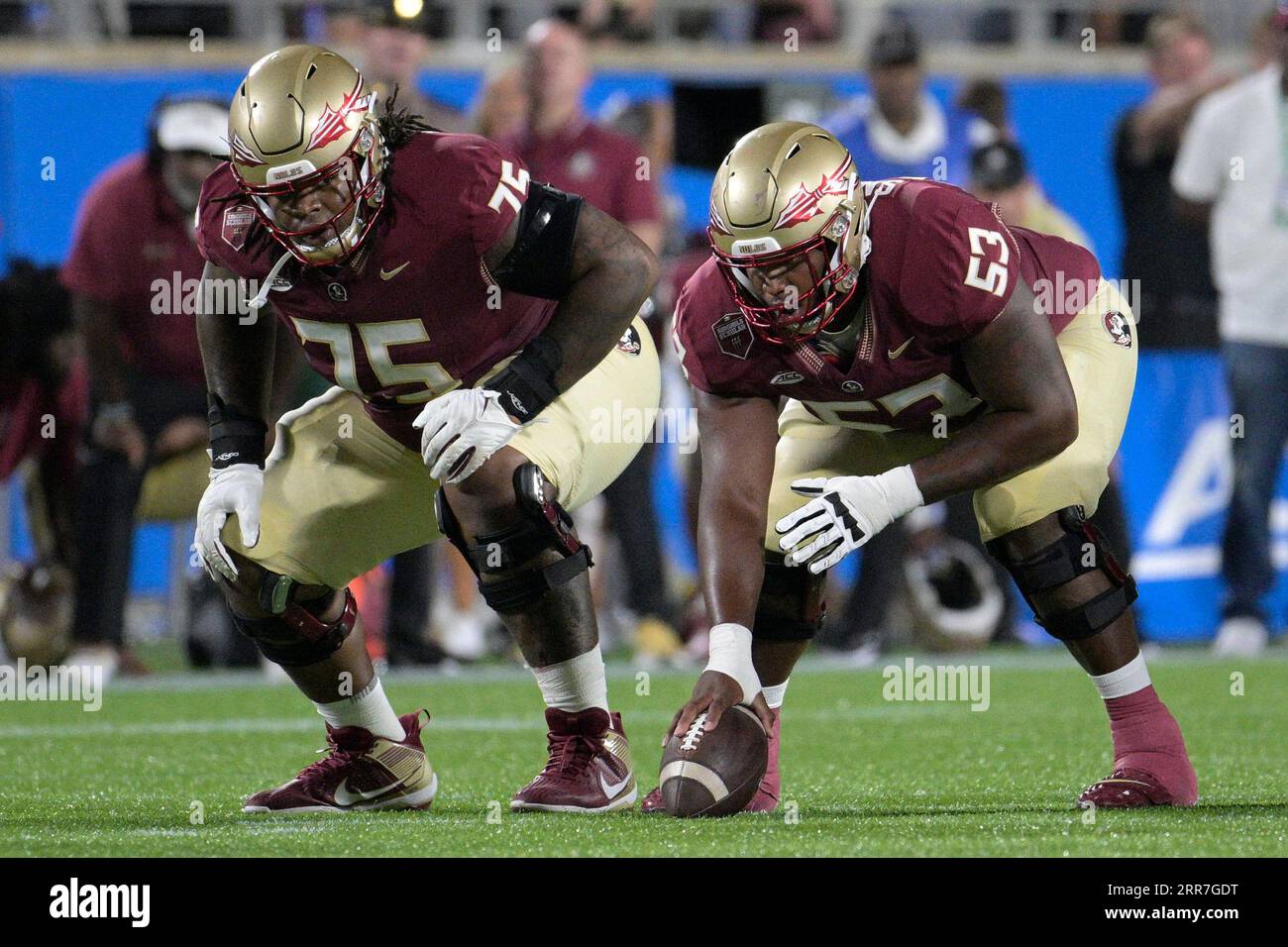 Florida State offensive lineman Keiondre Jones (75) and offensive ...