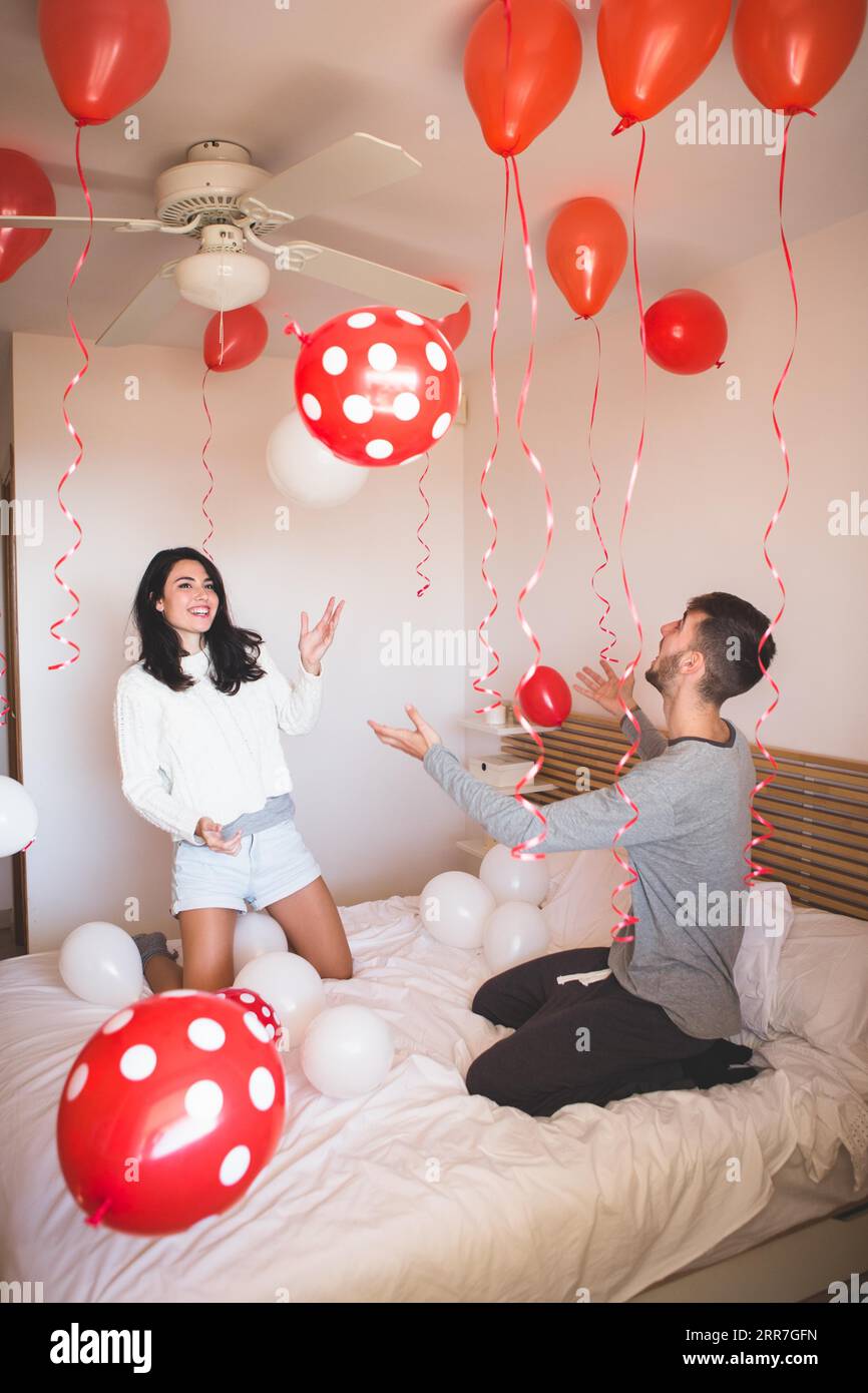 Room Filled With Balloons Room Full Balloons Hi Res Stock Photography