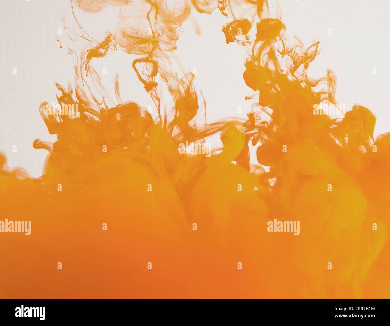 Simple bright orange cloud haze Stock Photo - Alamy