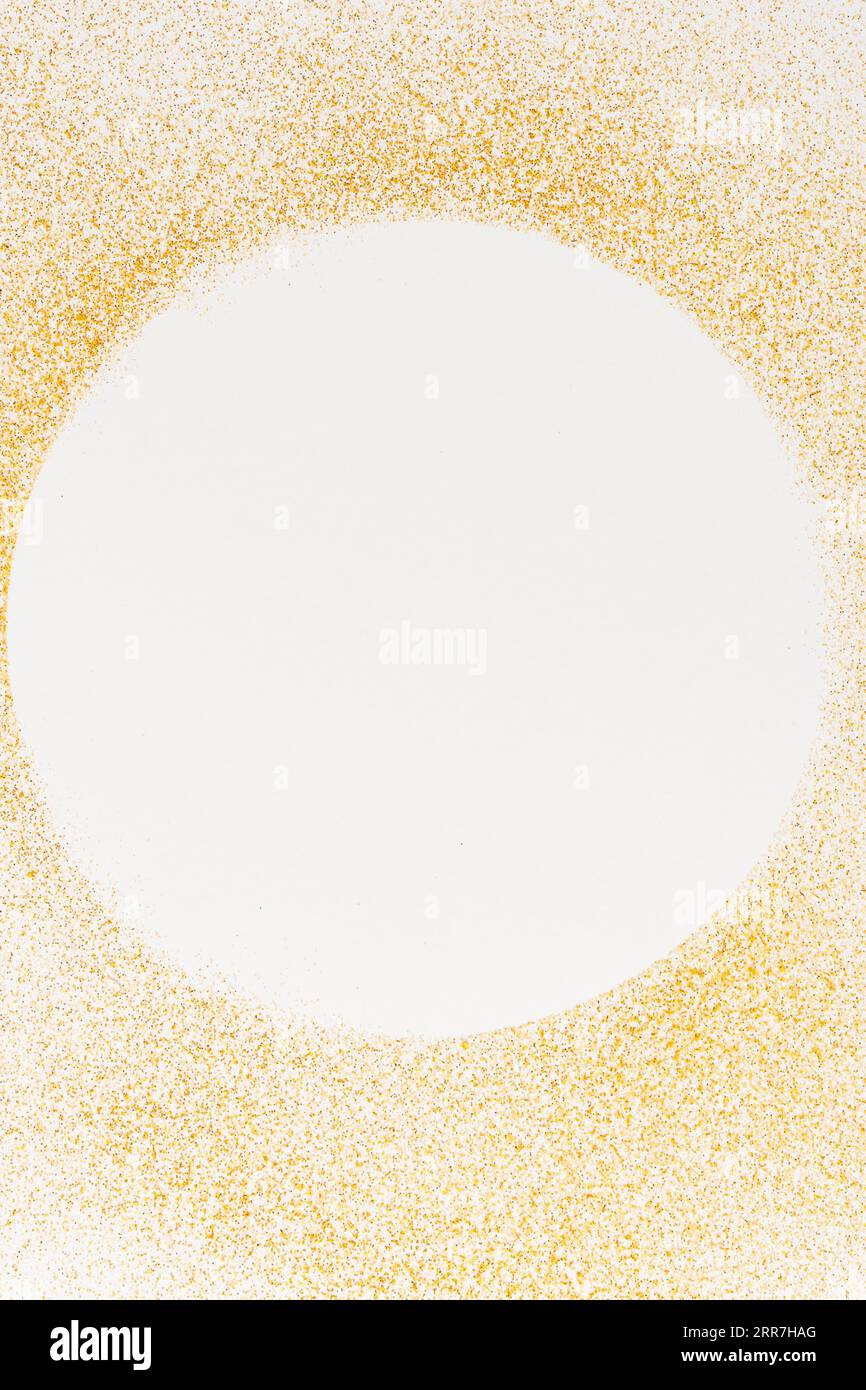Top view circle with golden texture details Stock Photo - Alamy