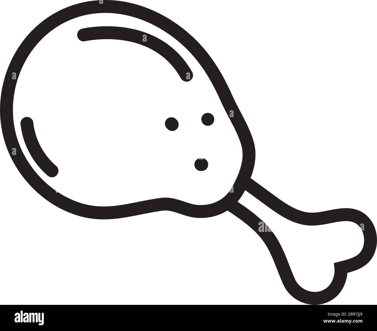 chicken leg food doodle icon Stock Vector Image & Art - Alamy