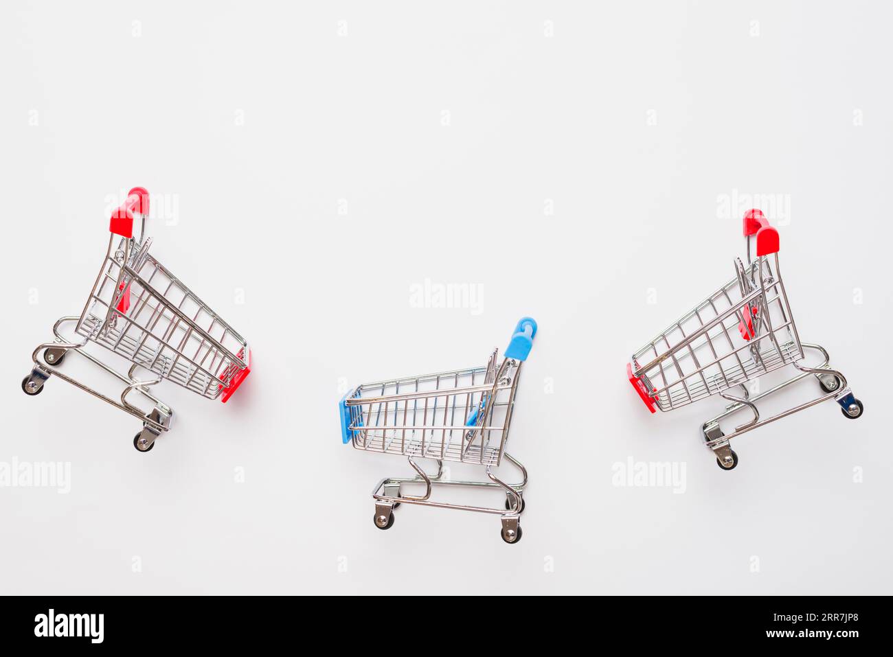 Little toy supermarket carts Stock Photo - Alamy