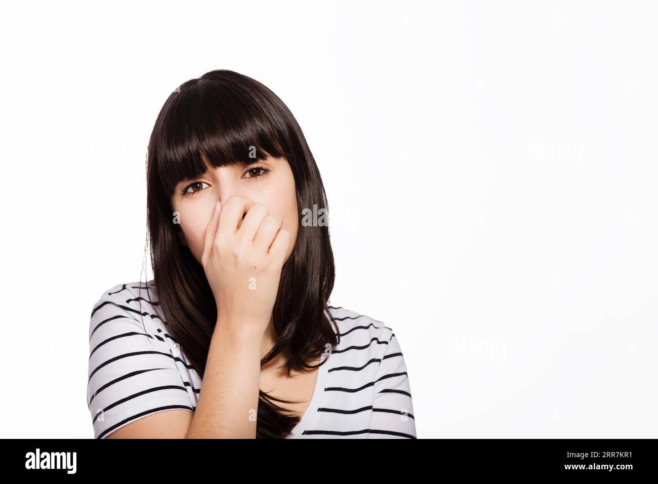 Covering nose hi-res stock photography and images - Alamy