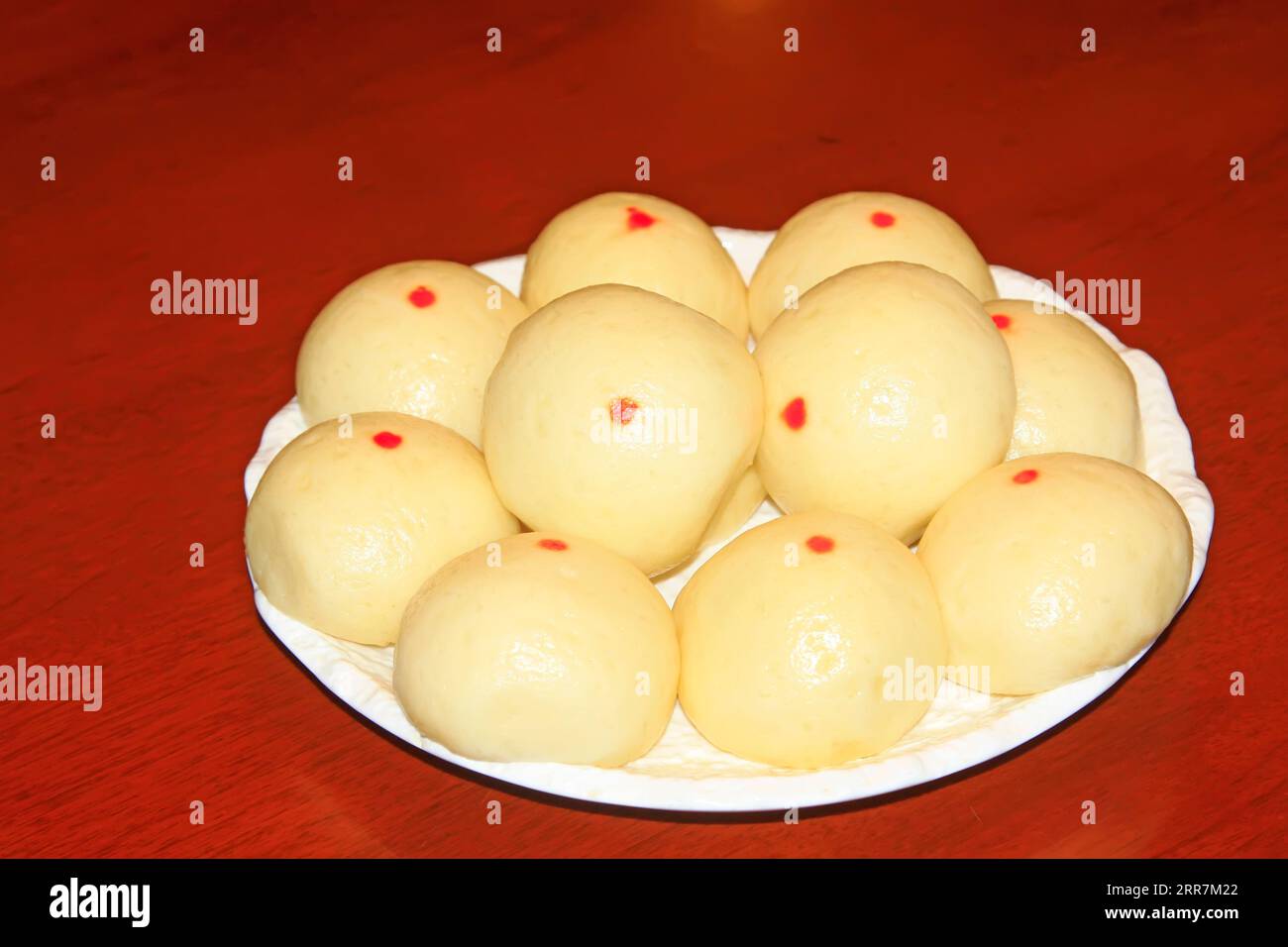 steamed bun stuffed with sweetened bean paste Stock Photo - Alamy