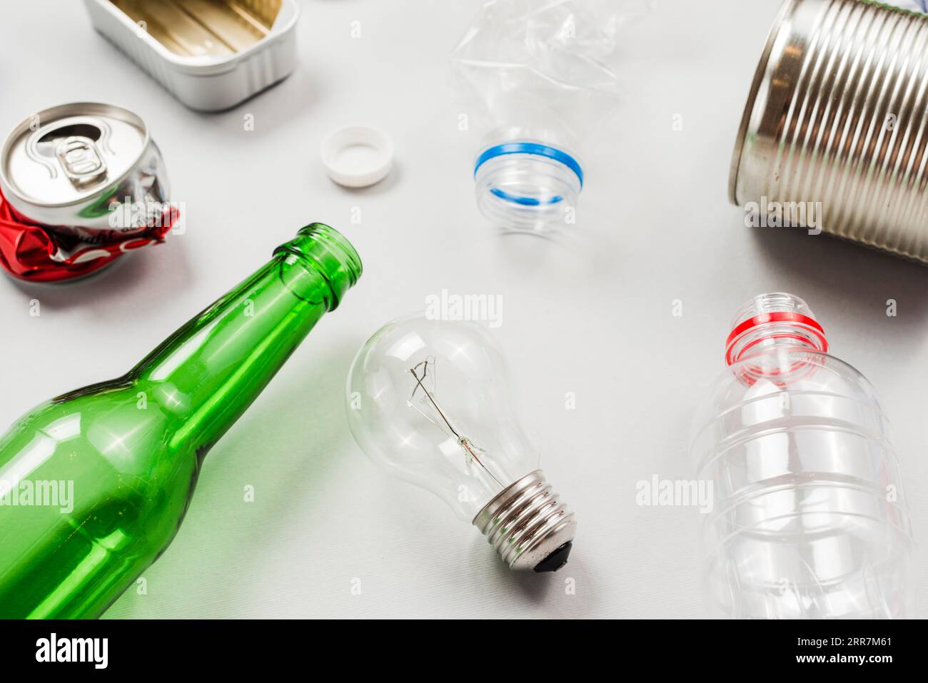 Different garbage ready recycling Stock Photo - Alamy