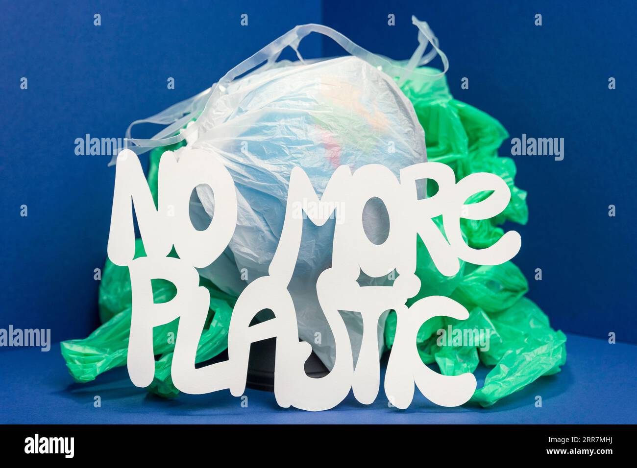 Front view plastic covering earth globe Stock Photo - Alamy