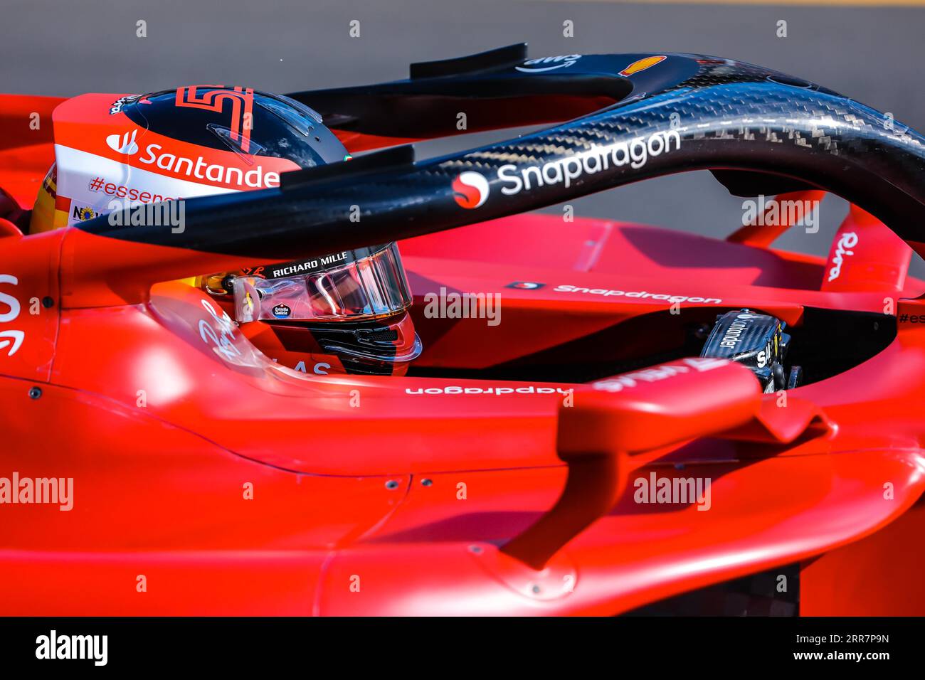 MELBOURNE, AUSTRALIA, APRIL 10: Carlos Sainz of Scuderia Ferrari before ...