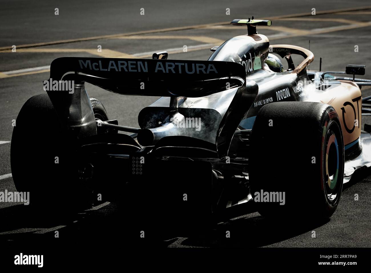 MELBOURNE, AUSTRALIA, APRIL 10: Lando Norris of McLaren F1 Team has a ...