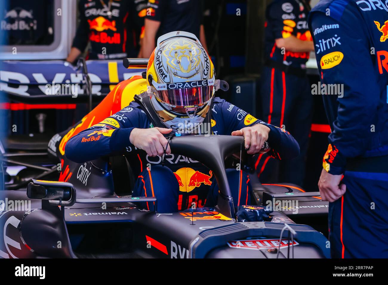 MELBOURNE, AUSTRALIA, APRIL 10: Max Verstappen of Oracle Red Bull ...