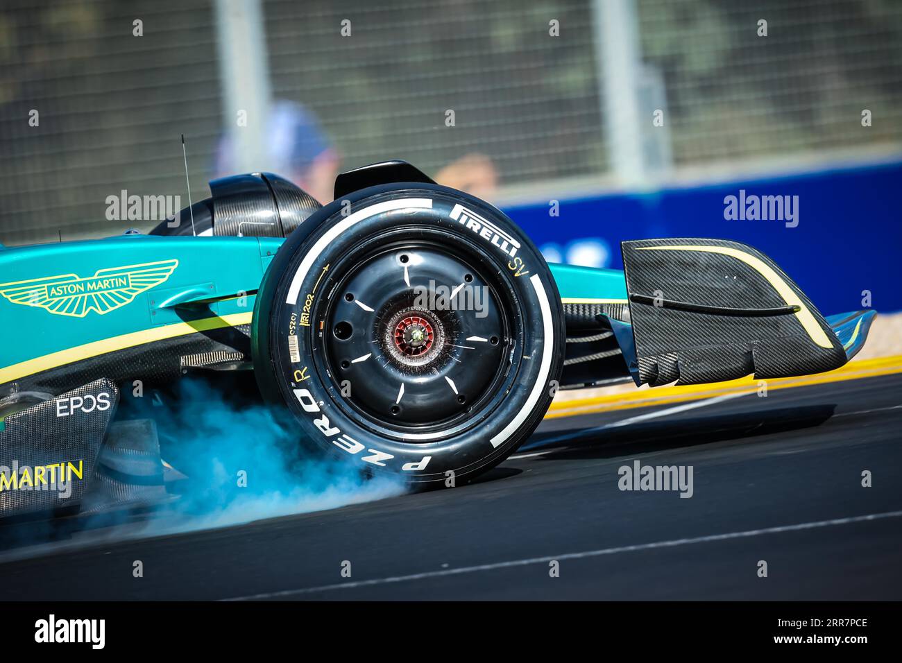 MELBOURNE, AUSTRALIA, APRIL 10: Sebastian Vettel of Aston Martin Aramco ...