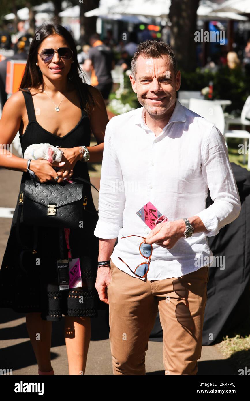 MELBOURNE, AUSTRALIA, APRIL 10: Cadel Evans in the Paddock before the ...