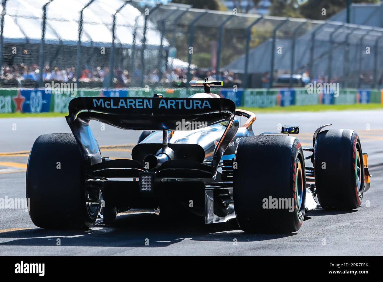 MELBOURNE, AUSTRALIA, APRIL 10: Lando Norris of McLaren F1 Team before ...