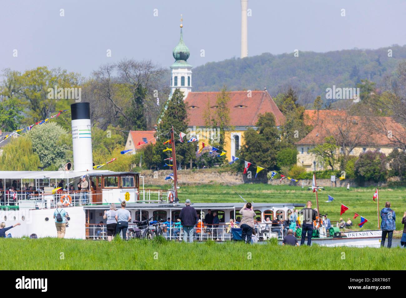 Steamship parade of the historic paddle steamers., in the background ...