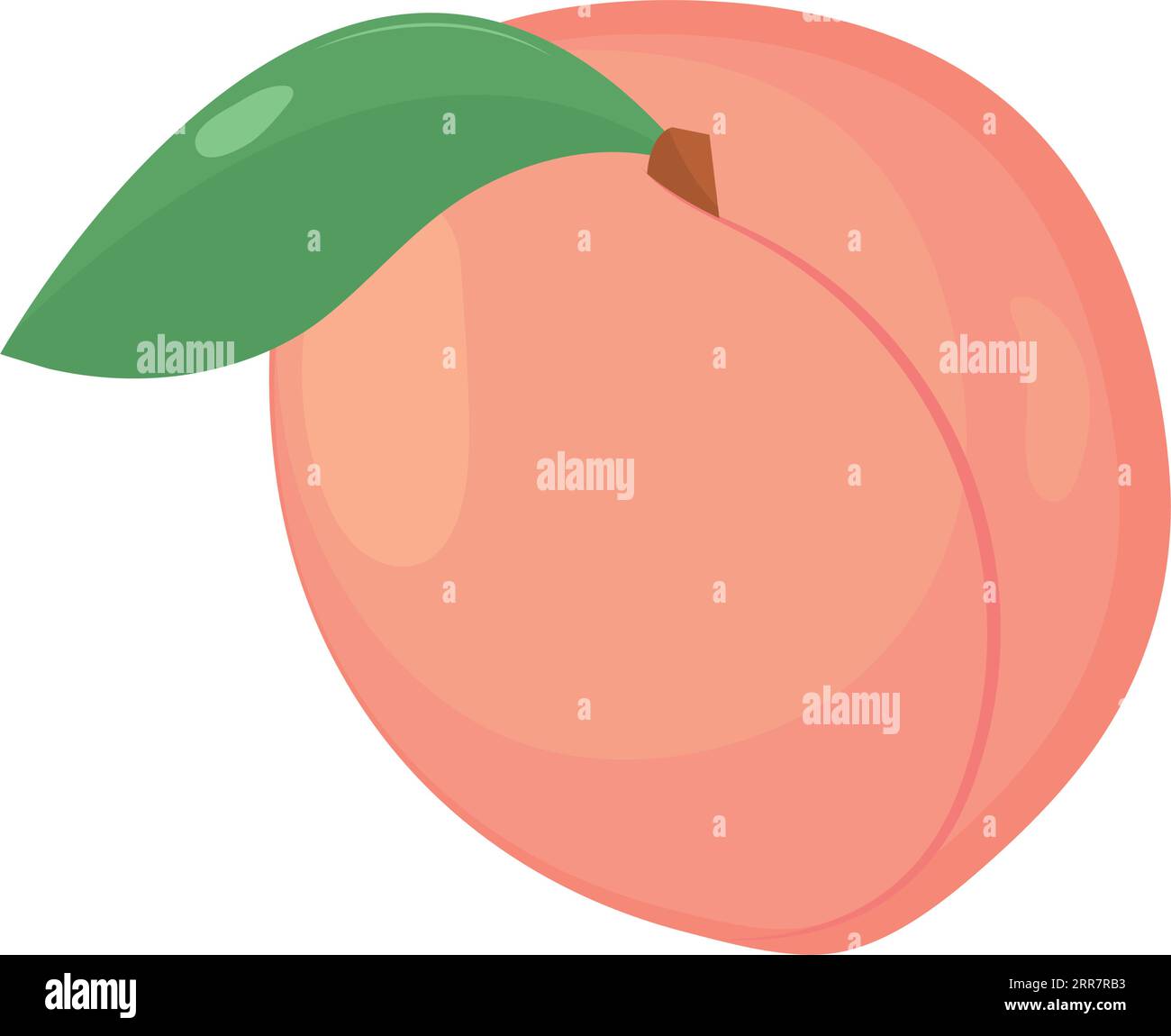 peach fruit icon Stock Vector Image & Art - Alamy