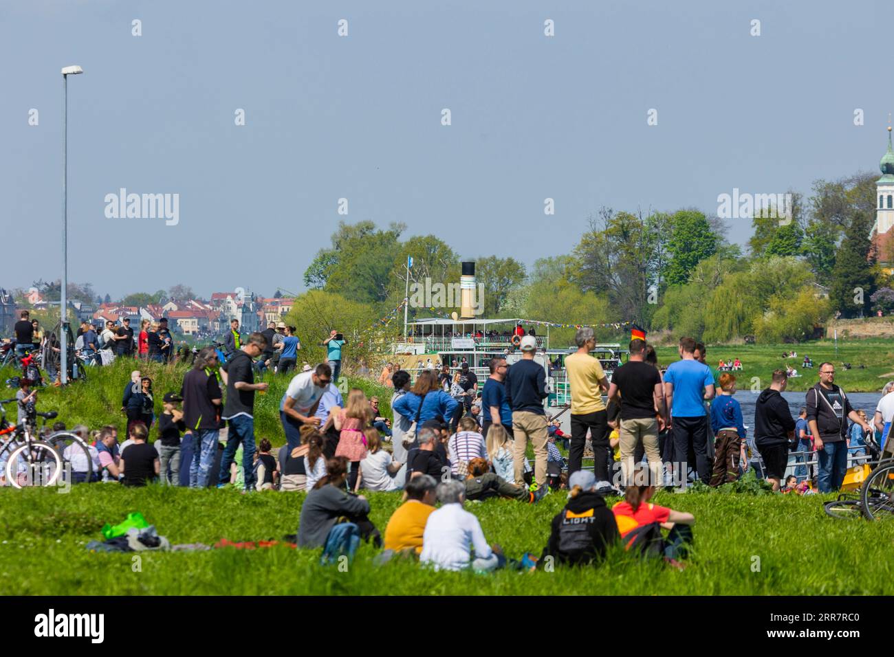 Steamship parade of the historic paddle steamers Stock Photo - Alamy