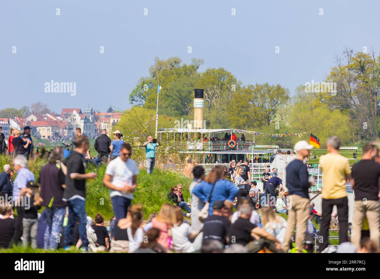 Steamship parade of the historic paddle steamers Stock Photo - Alamy