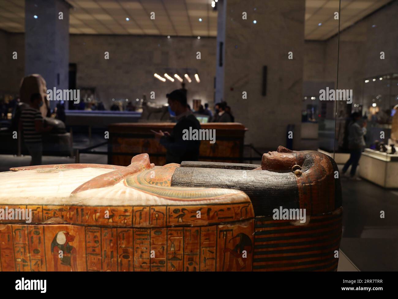 210404 -- CAIRO, April 4, 2021 -- People visit the National Museum of ...