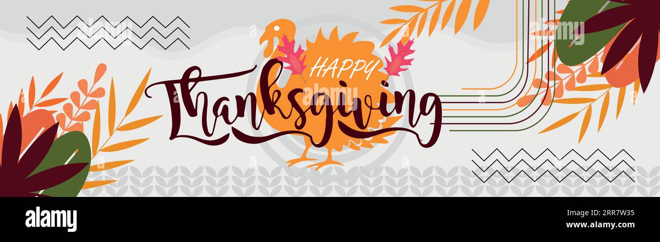 appy thanksgiving day background with lettering typography . turkey ...