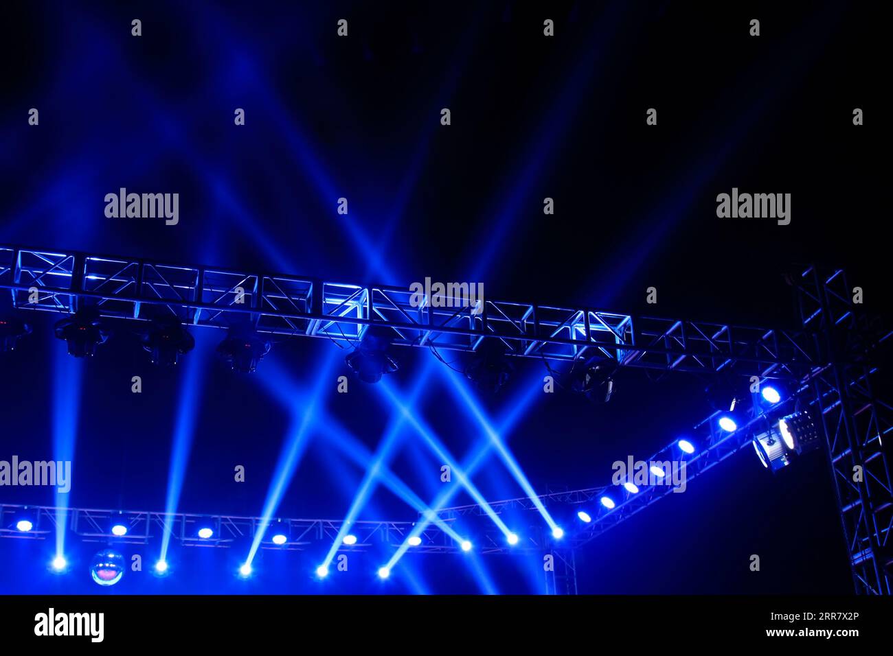 stage lights and metal frame, closeup of photo Stock Photo - Alamy