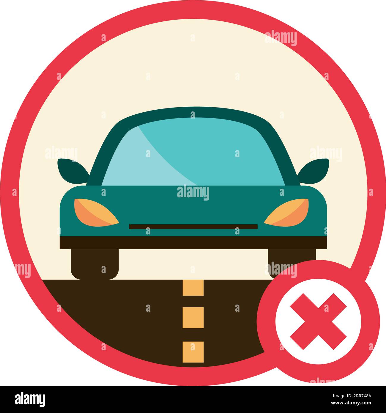 car free day ban sign Stock Vector Image & Art - Alamy