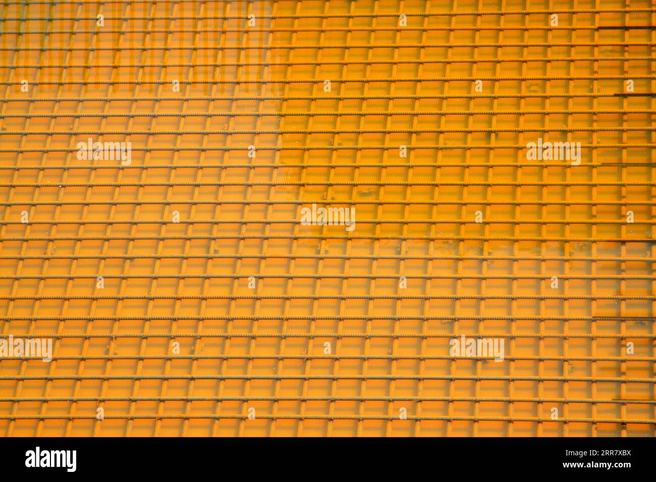 Reinforced concrete casting framework in the construction site Stock ...