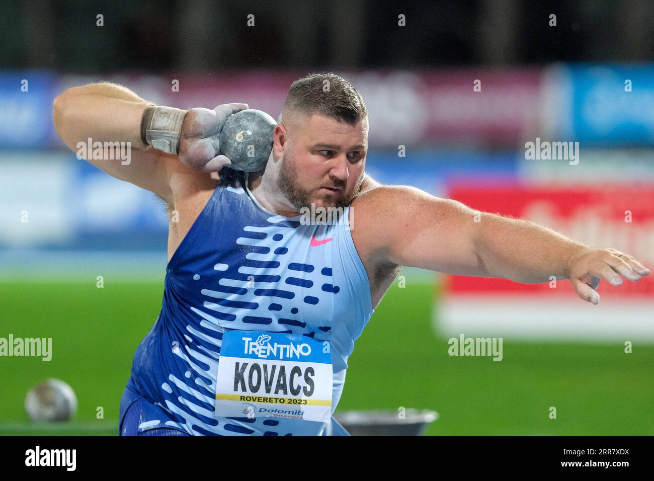 Joe Kovacs (USA) in action during the 59th edition of Palio della ...