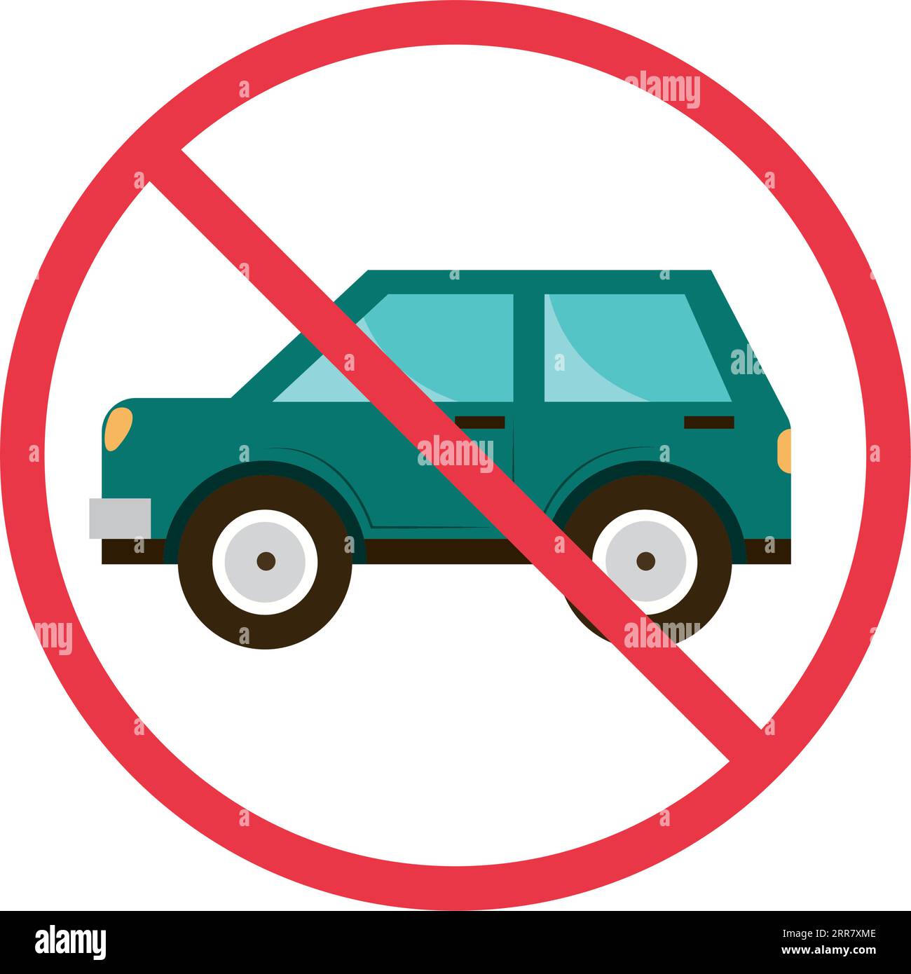car free day ban sign design Stock Vector Image & Art - Alamy