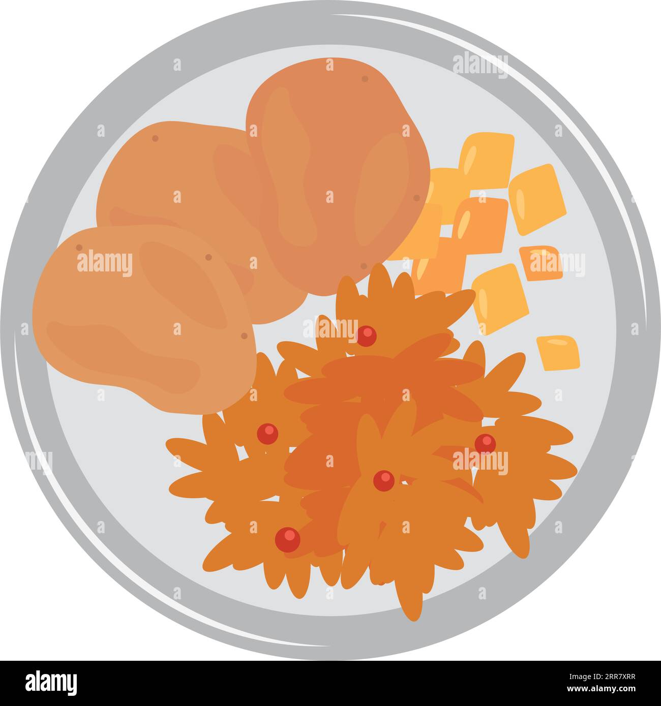indian food plate illustration Stock Vector Image & Art - Alamy