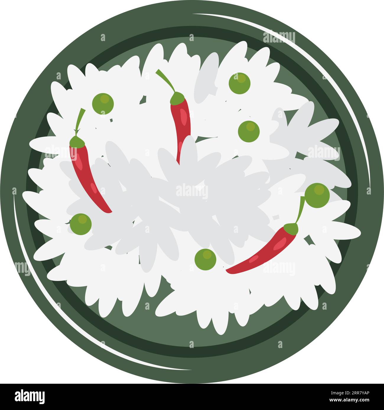 indian food rice illustration Stock Vector Image & Art - Alamy