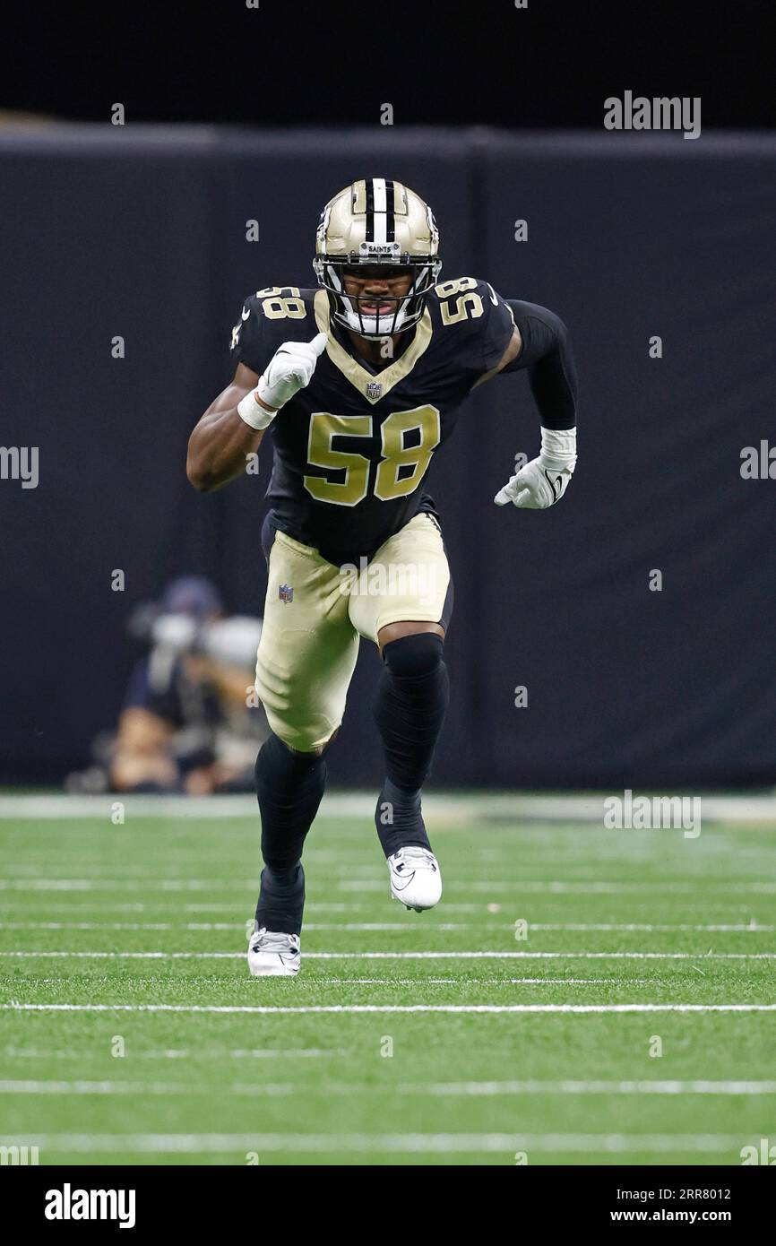 New Orleans Saints linebacker Anfernee Orji (58) in action during an ...