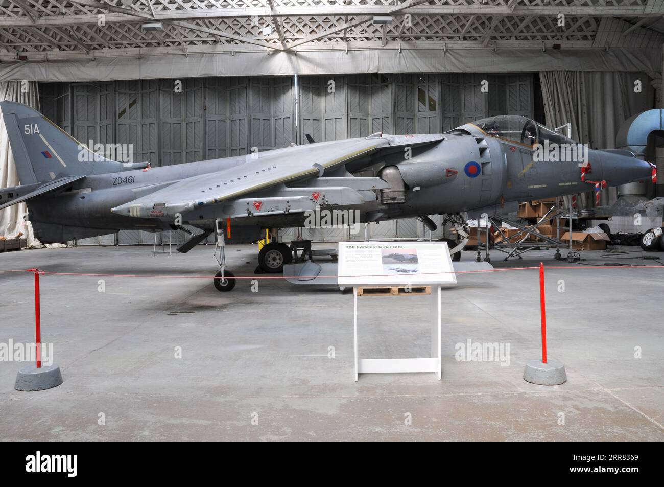 Retired Royal Air Force British Aerospace Harrier GR9 fighter jet plane ...
