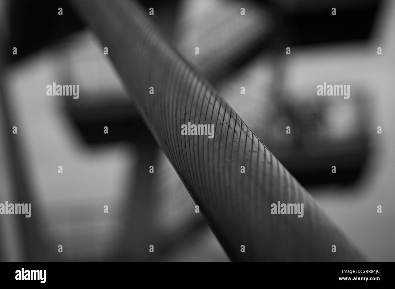 A close-up of a cable-stayed bridge in Owinska with the structural ...