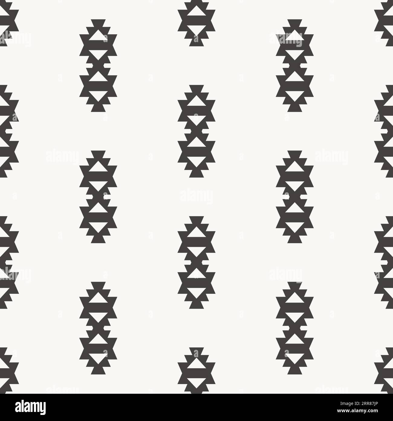 Minimal Southwestern Seamless Pattern Navajo Print Stock Vector Image ...