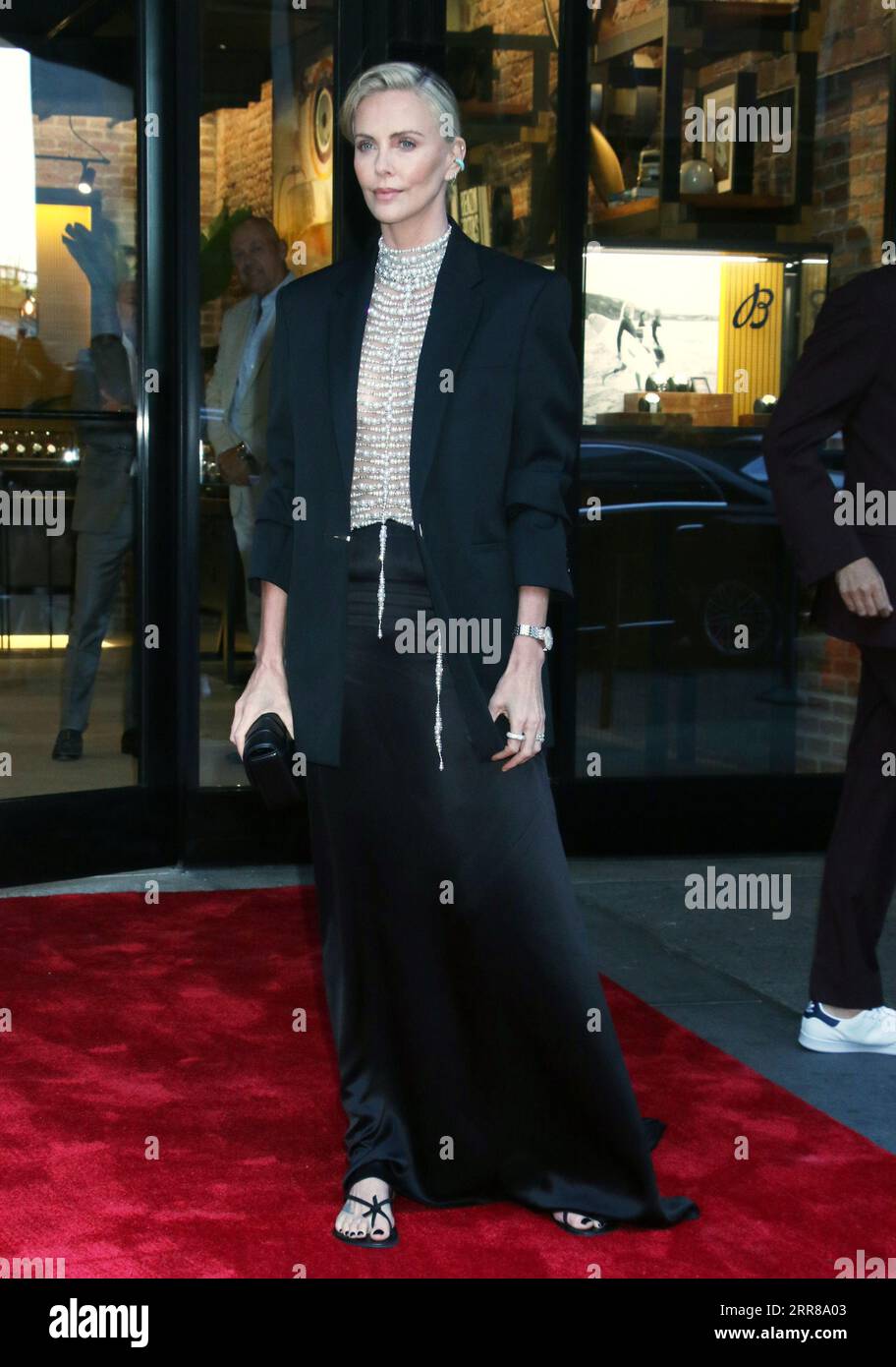 New York, NY, USA. 6th Sep, 2023. Charlize Theron at the Breitling ...