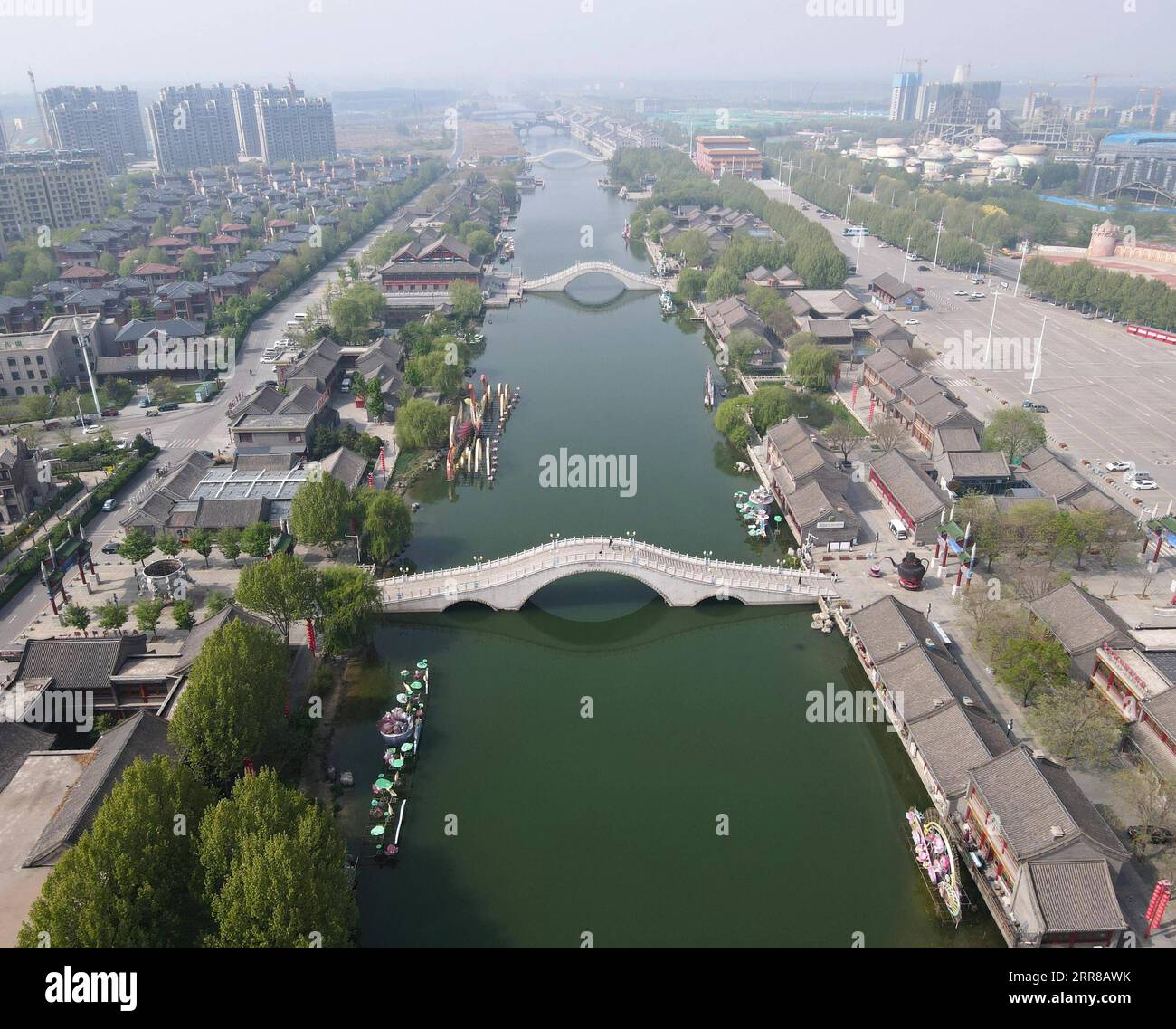 210428 -- TANGSHAN, April 28, 2021 -- Aerial photo taken on April 27 ...