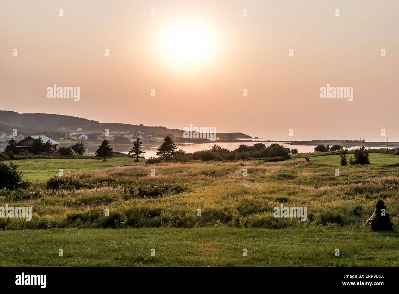 Stunning Sunset panoramic view of the Cape Breton Island Coast line ...