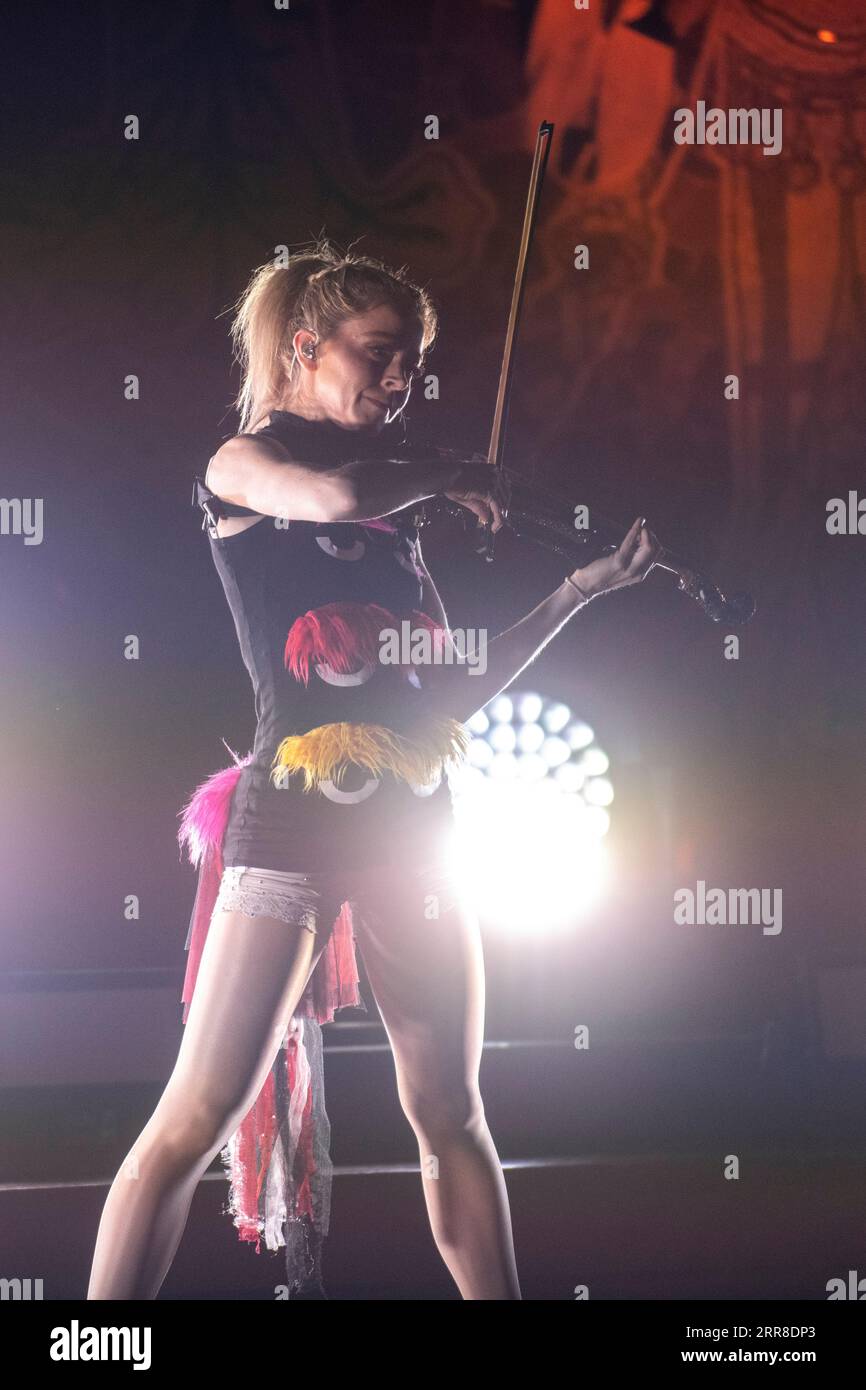 Lindsey Stirling performing at Palau de la Música Catalana, Barcelona ...