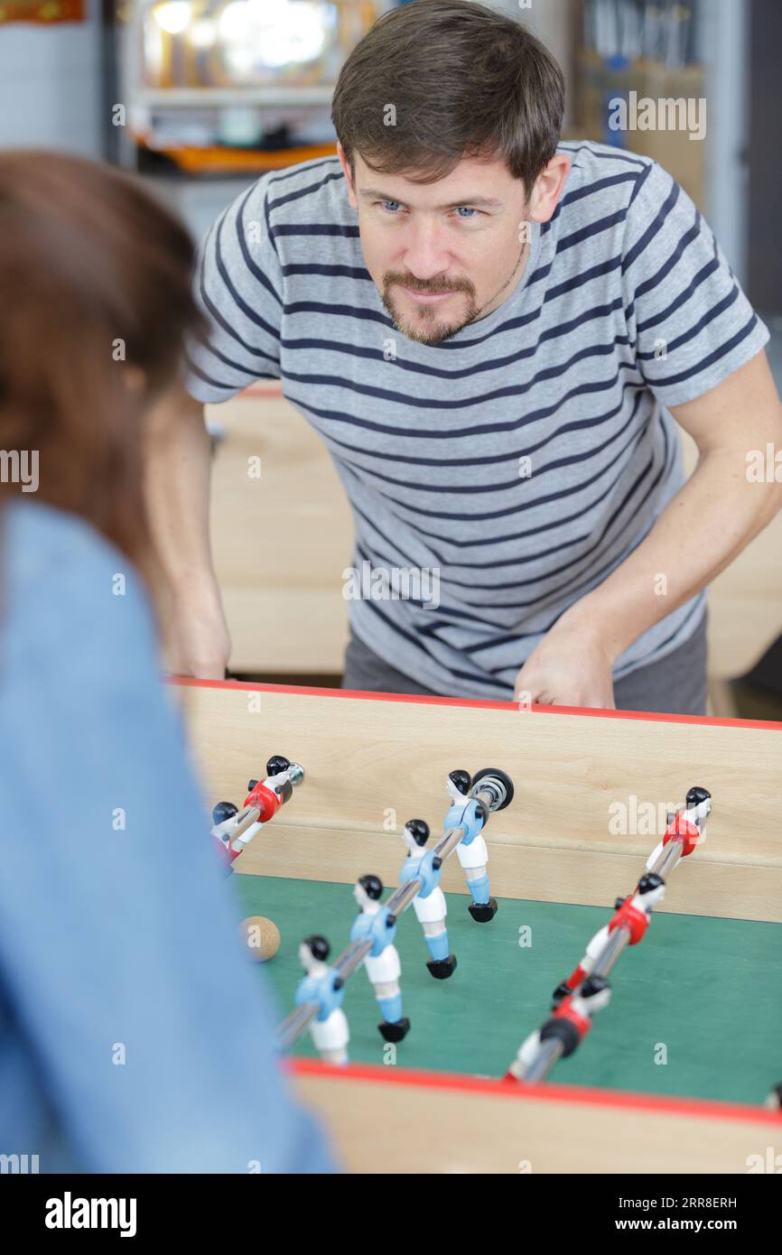 Girls table football hi-res stock photography and images - Alamy