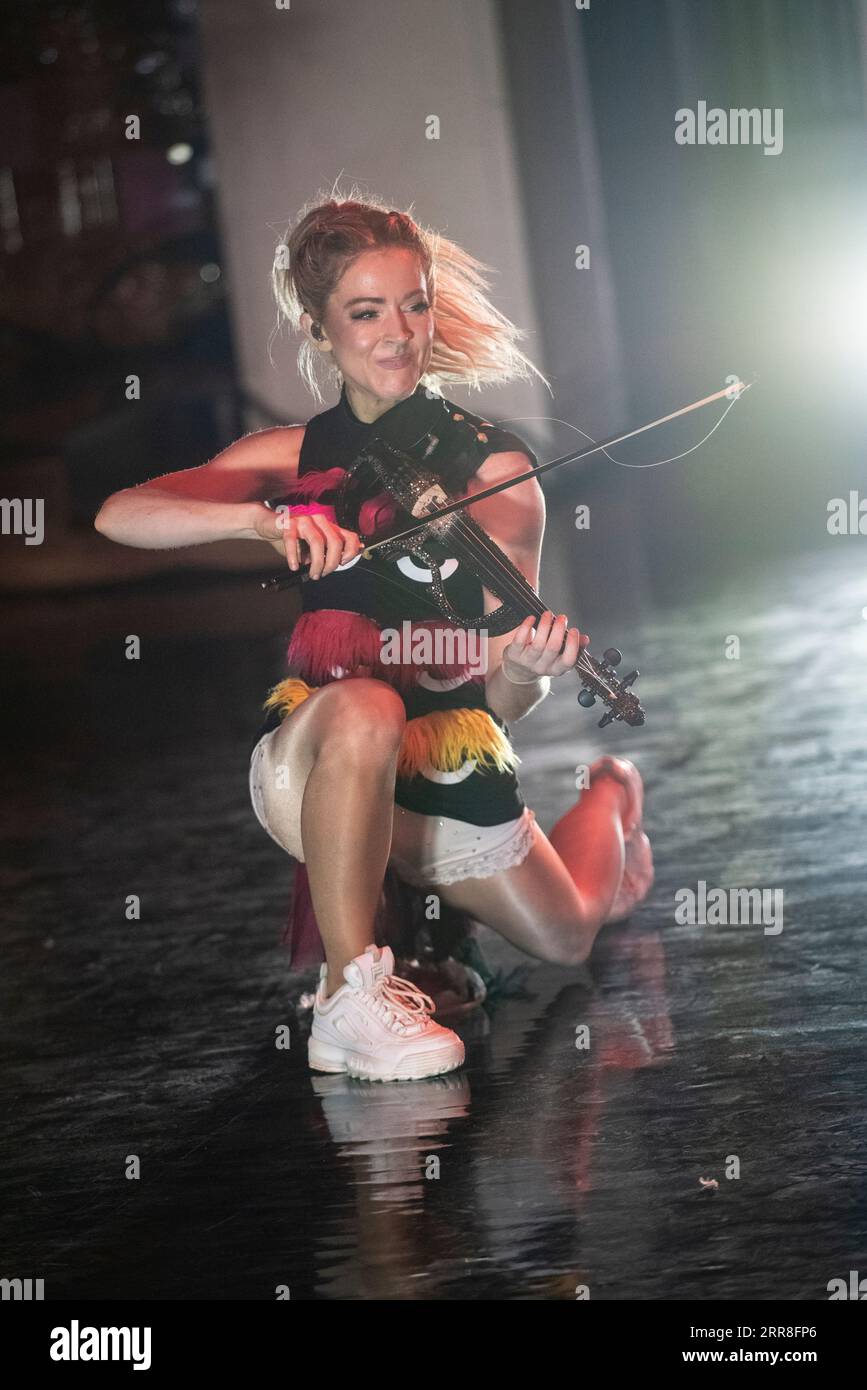 Lindsey Stirling performing at Palau de la Música Catalana, Barcelona ...