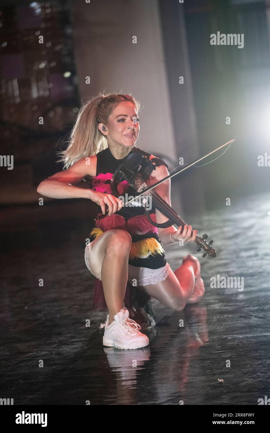 Lindsey Stirling performing at Palau de la Música Catalana, Barcelona ...