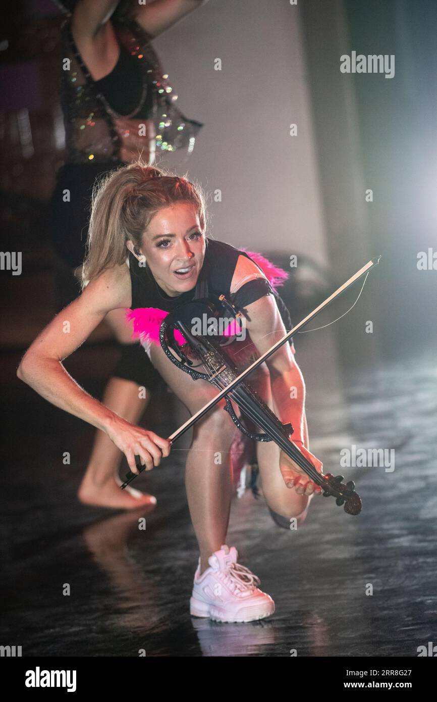 Lindsey Stirling performing at Palau de la Música Catalana, Barcelona ...