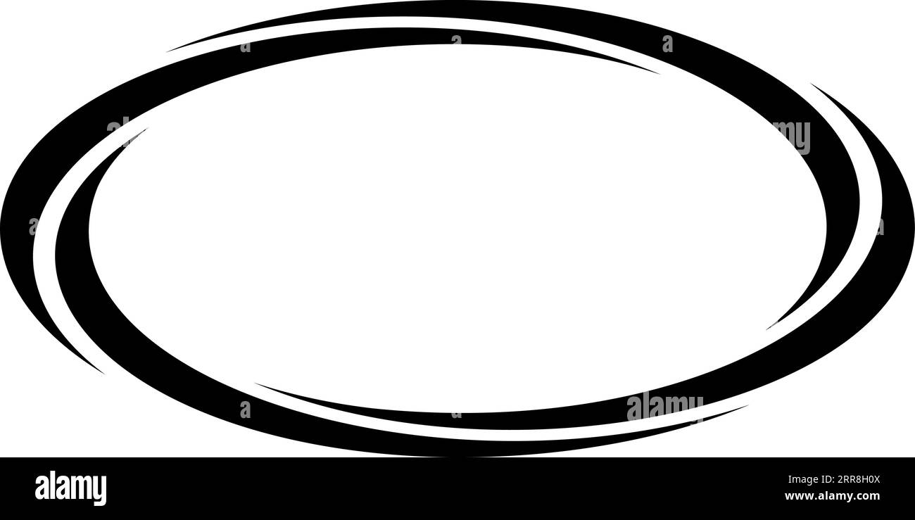 Oval Ellipse Banner Frames Borders Stock Vector Image And Art Alamy