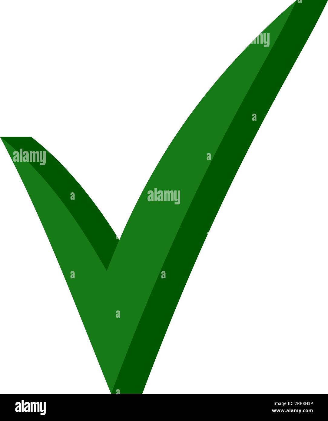 Green 3D checkmark, OK sign Stock Vector Image & Art - Alamy