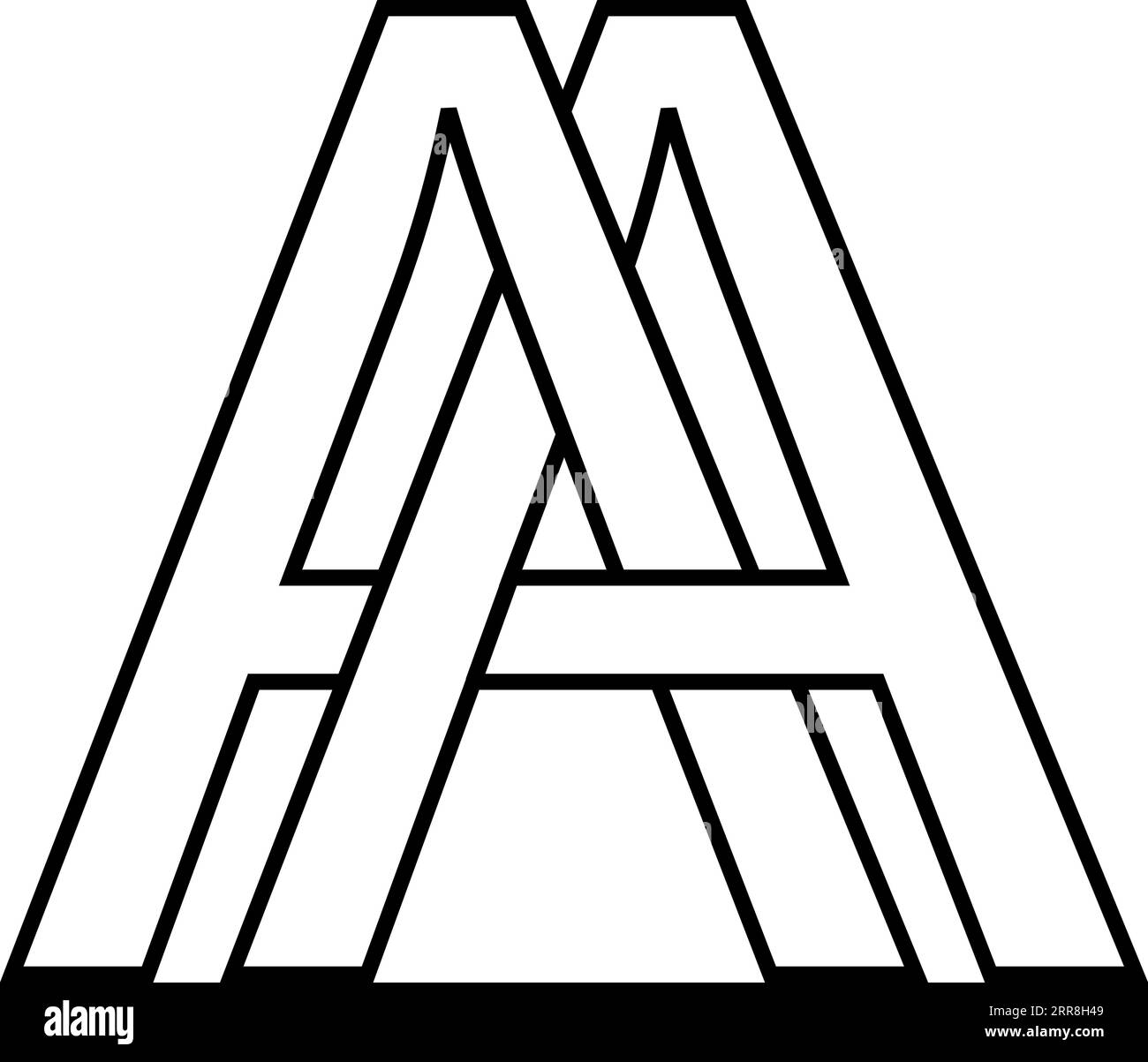 Letter Aa Clipart Black And White Clipart Station