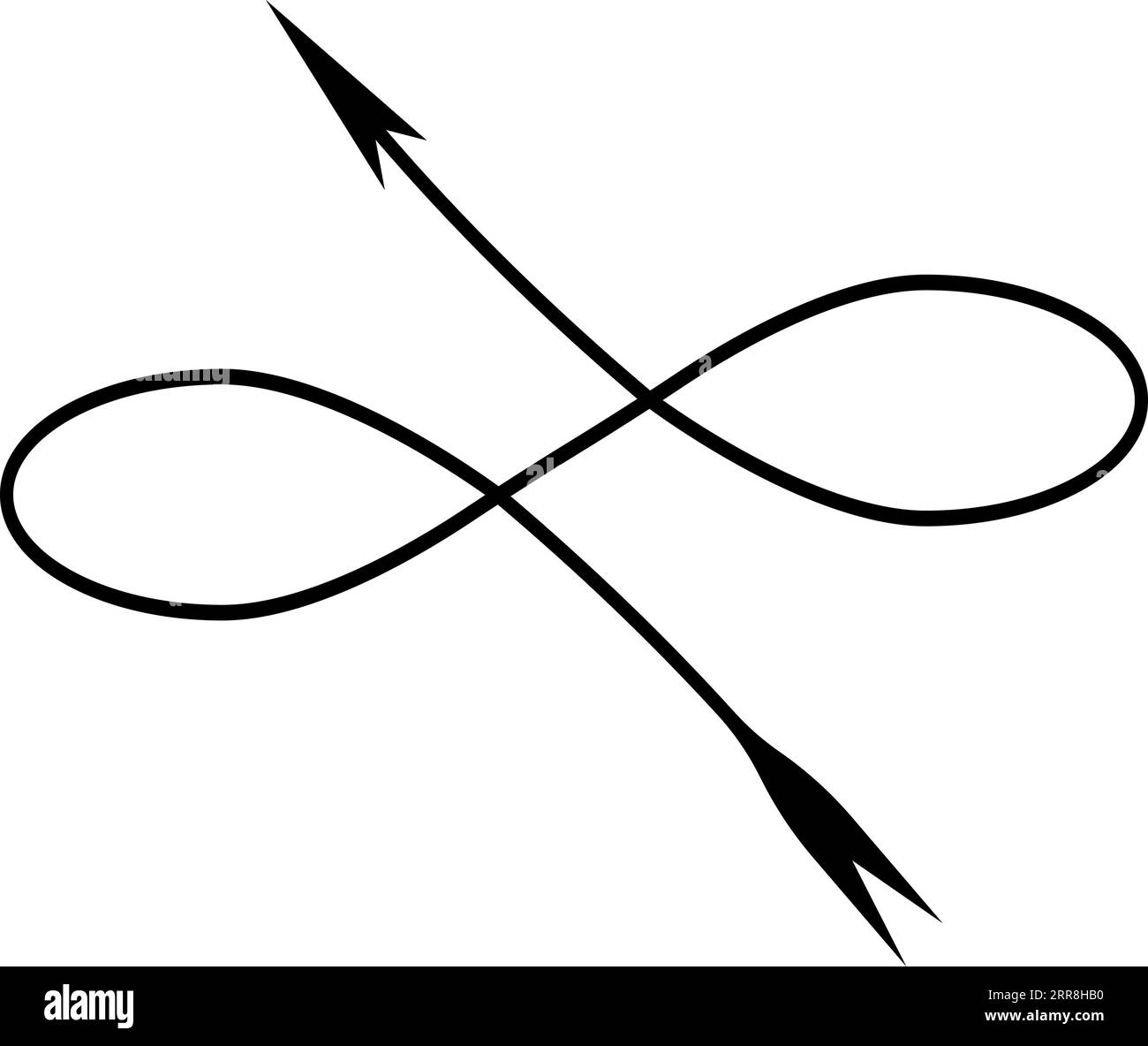 Infinity arrow Stock Vector Images - Alamy